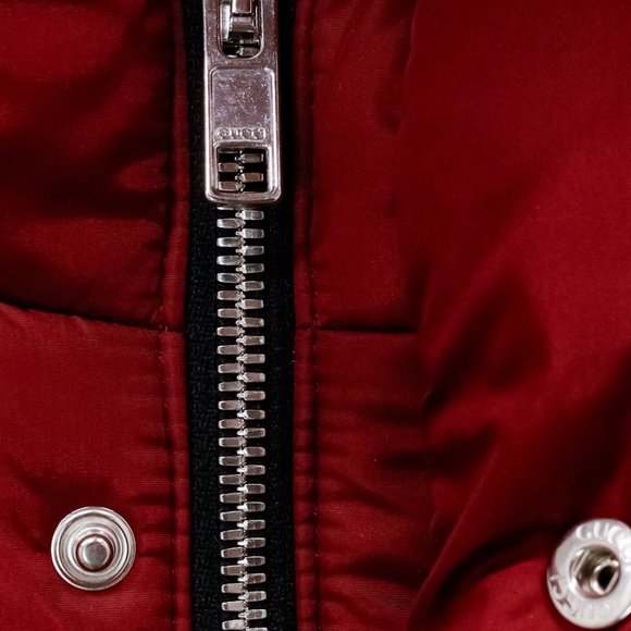 Gucci | Jackets & Coats | Gucci 22 Gg Parachute Burgundy And Beige ...